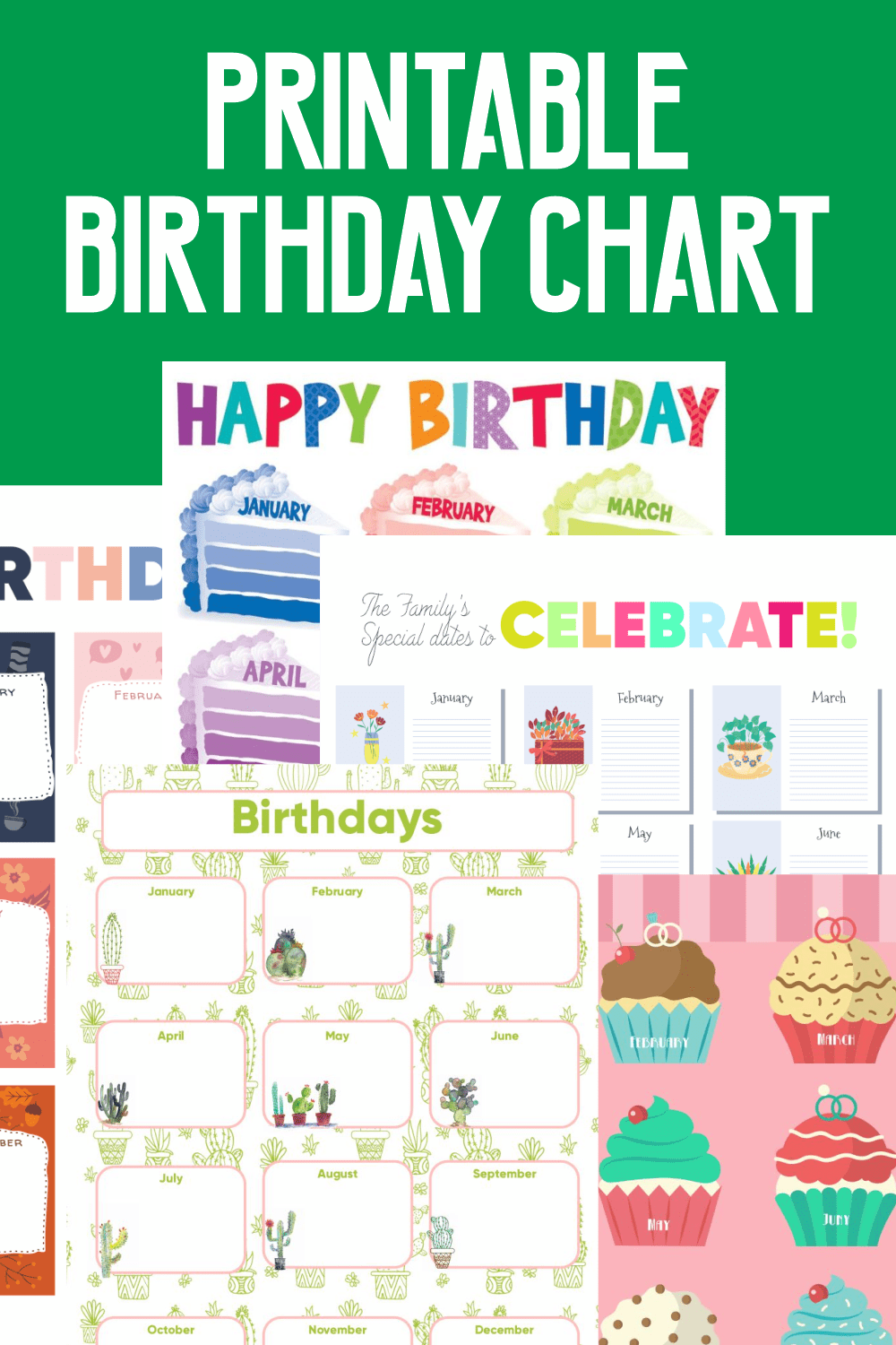 Free Printable Birthday Chart - Learn with Charts